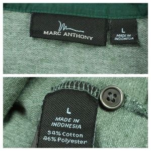 Marc Anthony | Shirts | Marc Anthony Short Sleeve Polo Shirt Size L ...
